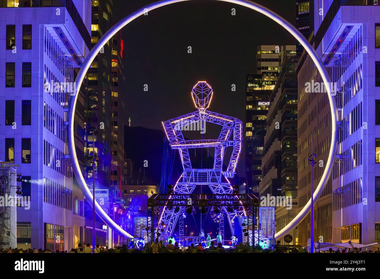 The circus The seven fingers of the hand performing on the Giant in ...