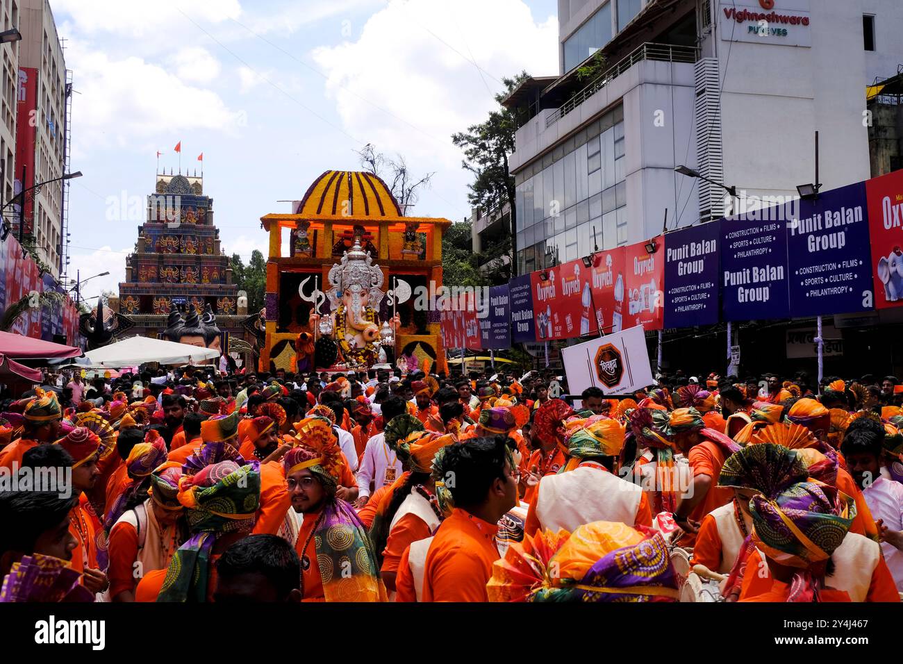 Pune, India - September 17, 2024, Tulshibag Ganapati Ganesh immersion ...