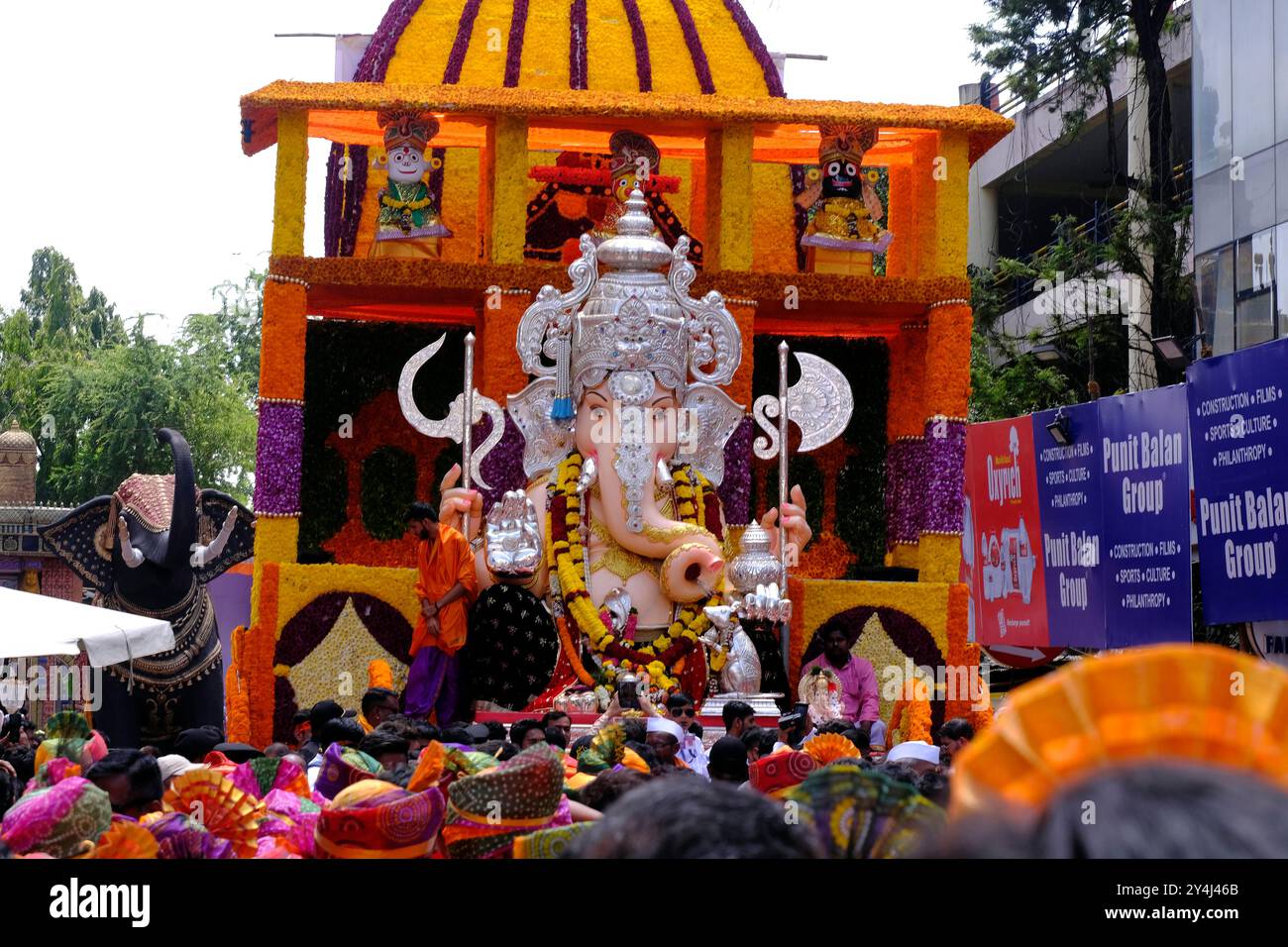 Pune, India - September 17, 2024, Tulshibag Ganapati Ganesh immersion ...