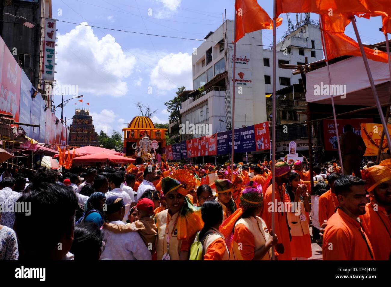 Pune, India - September 17, 2024, Tulshibag Ganapati Ganesh immersion ...