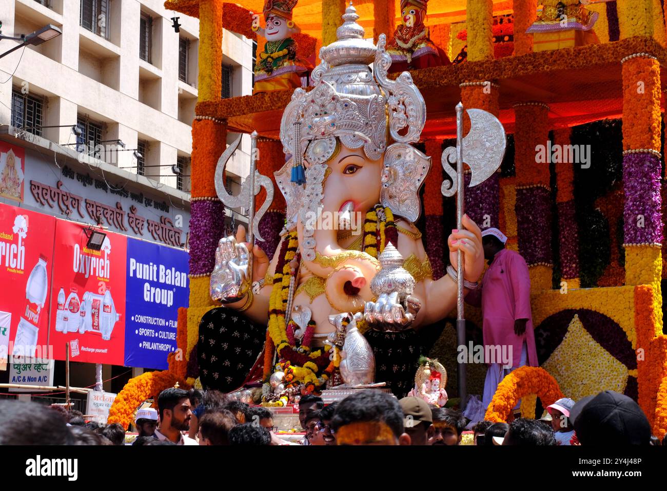 Pune, India - September 17, 2024, Tulshibag Ganapati Ganesh immersion ...