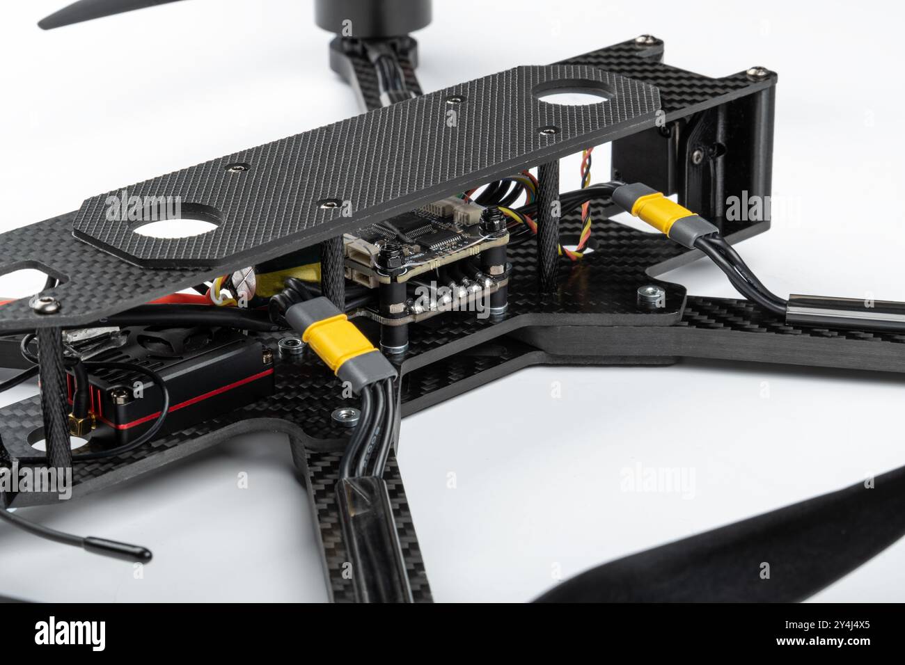 Fpv racing drone (first point view) aircraft electronic . Four-engine ...