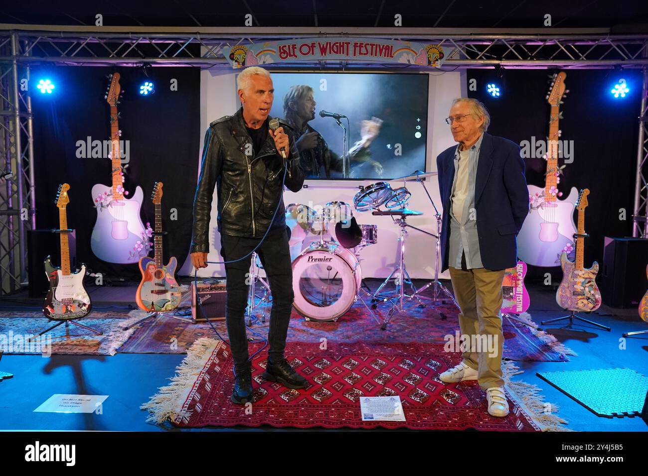 Ray Foulk (right) and John Giddings at 'Experience 25', an exhibition ...