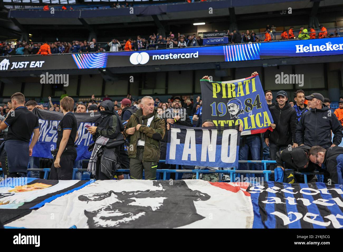 Inter Milan fans during the UEFA Champions League league stage match ...
