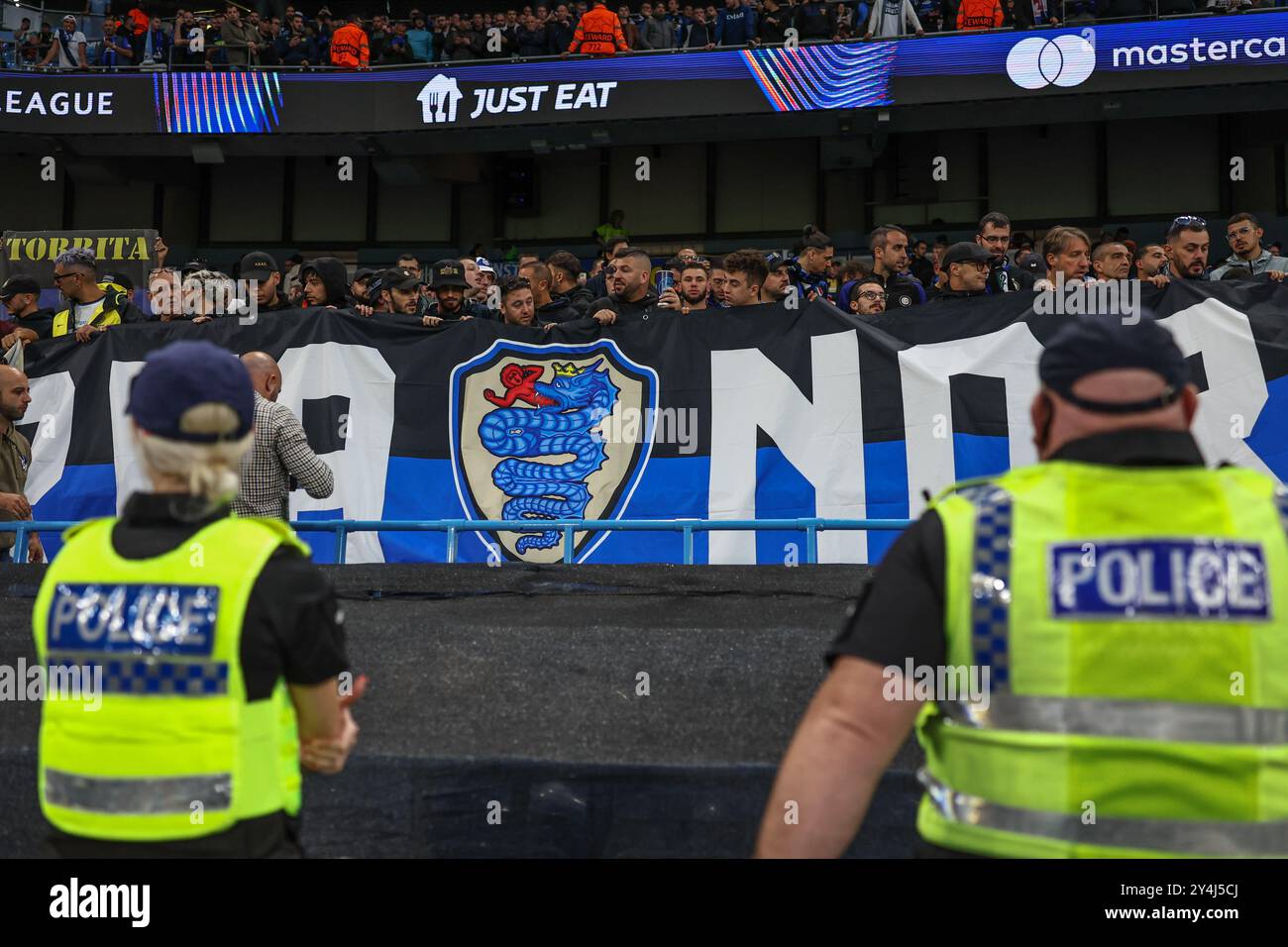 Inter Milan fans during the UEFA Champions League league stage match ...