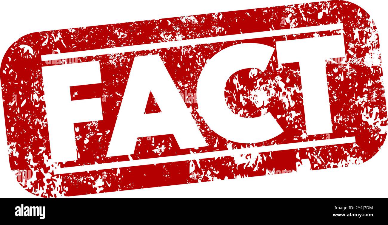 Fact sign with grunge effect, rubber stamp Stock Vector Image & Art - Alamy