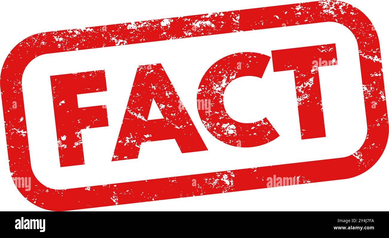 Fact sign with grunge effect, rubber stamp Stock Vector Image & Art - Alamy