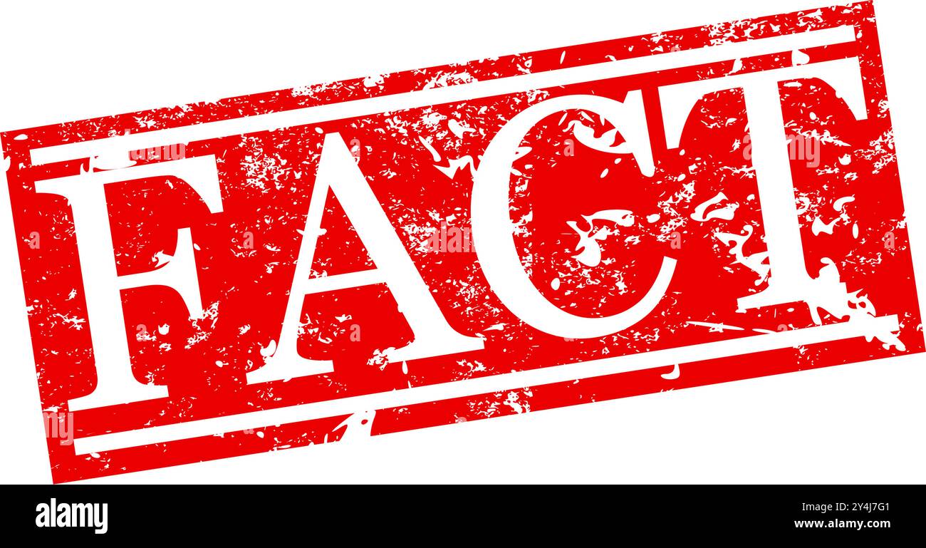 Fact sign with grunge effect, rubber stamp Stock Vector Image & Art - Alamy