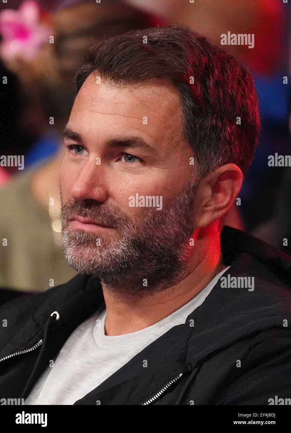 Promoter Eddie Hearn during an open workout at Wembley Arena, London ...