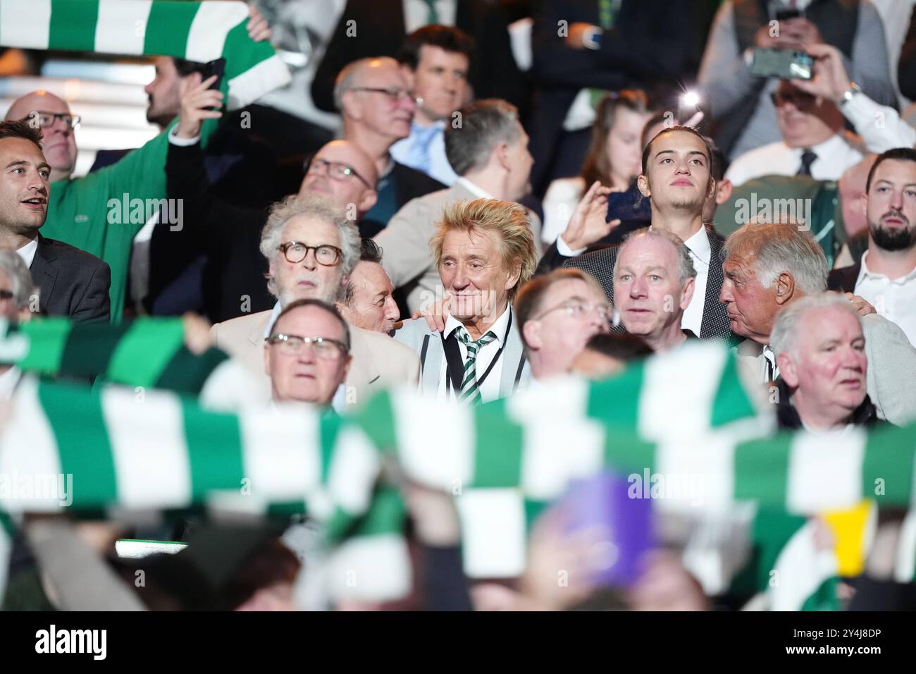 Rod Stewart in attendance during the UEFA Champions League, league ...