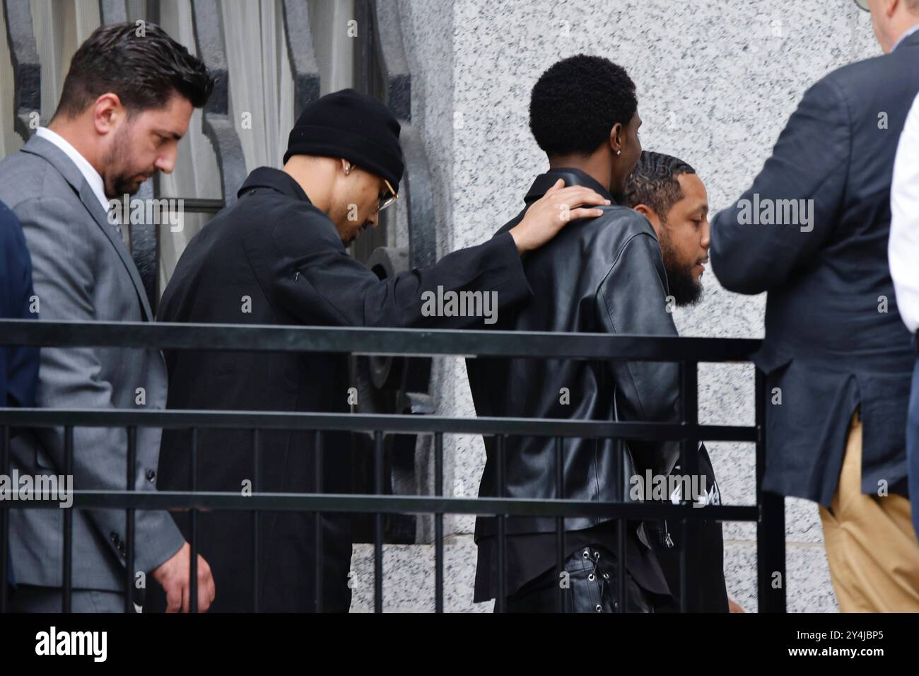 Sean "Diddy" Combs' sons Quincy Brown and King Combs arrive at federal ...