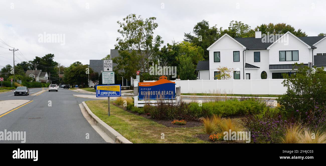 Rehoboth Beach, Delaware, U.S.A - September 15, 2024 - The sign ...