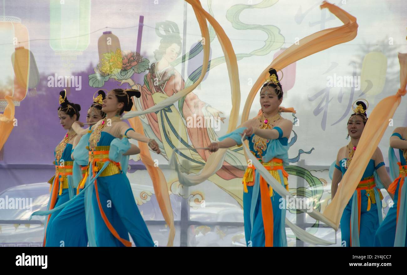 moon festival 2024 Shen Yun ribbon dance performances Stock Photo - Alamy