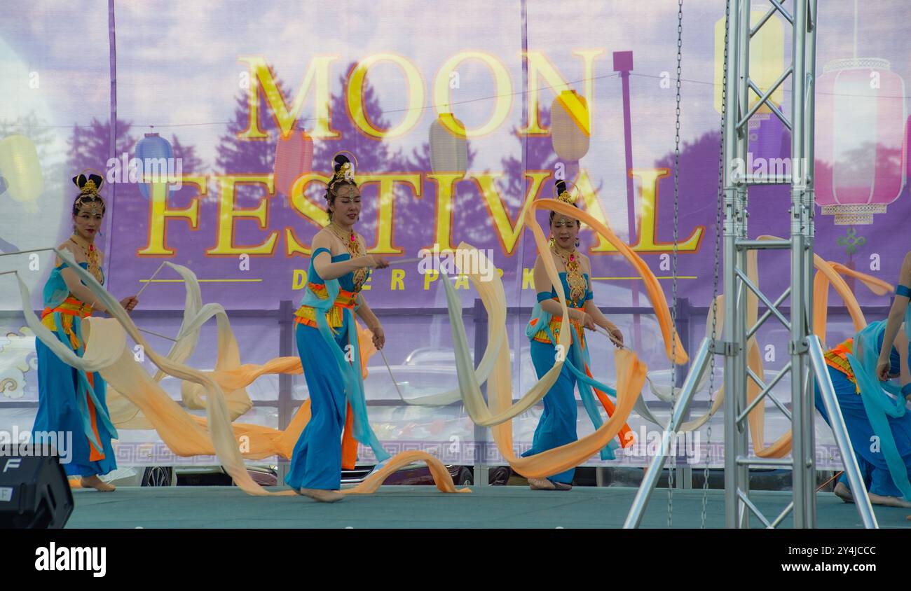 moon festival 2024 Shen Yun ribbon dance performances Stock Photo - Alamy