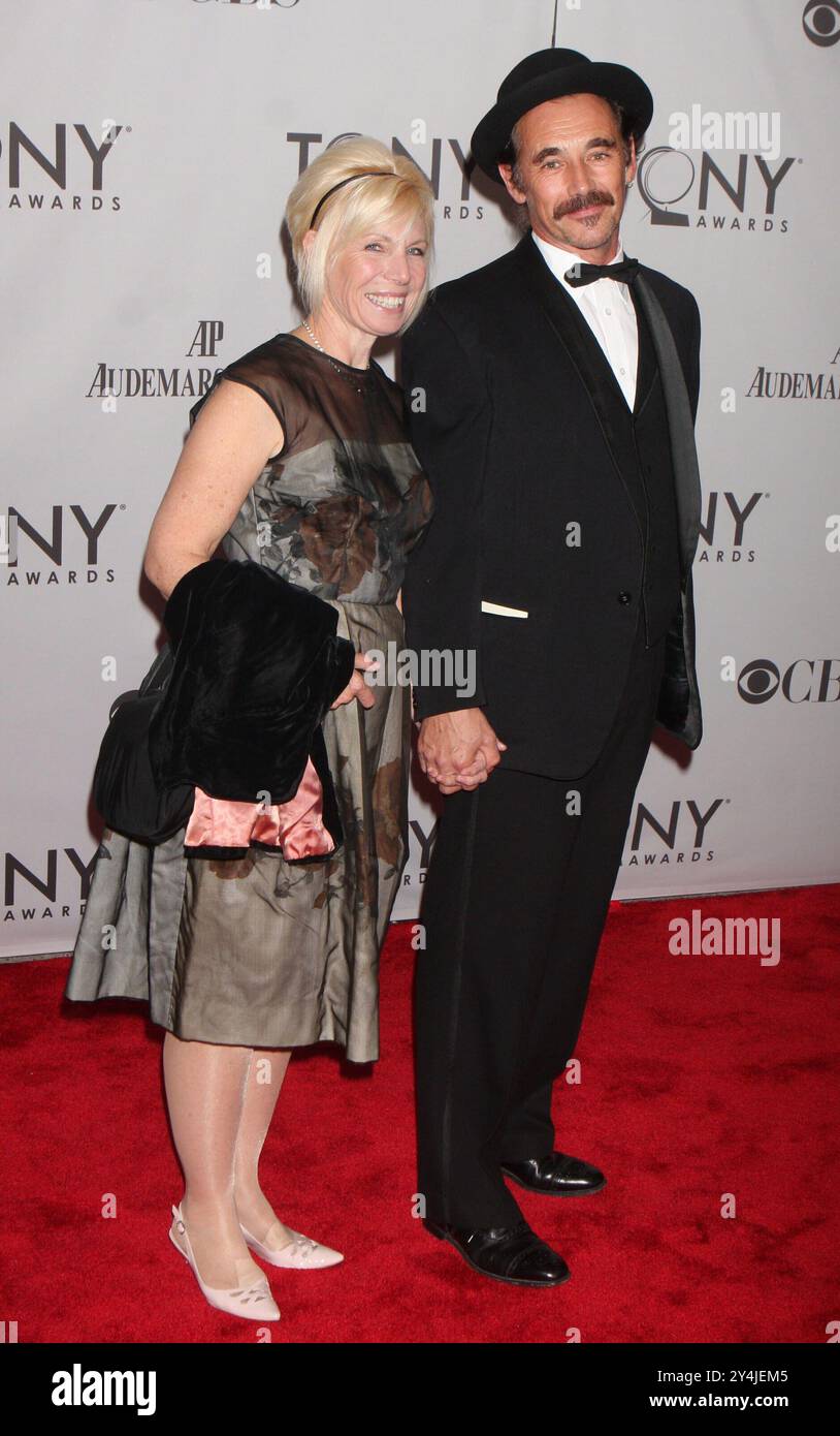Mark Rylance and wife Claire van Kampen attend the 65th Annual Tony ...