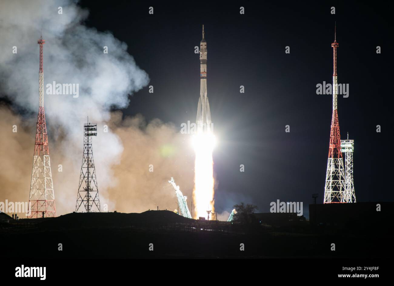 Baikonur, Kazakhstan. 11 September, 2024. The Soyuz MS-26 spacecraft ...