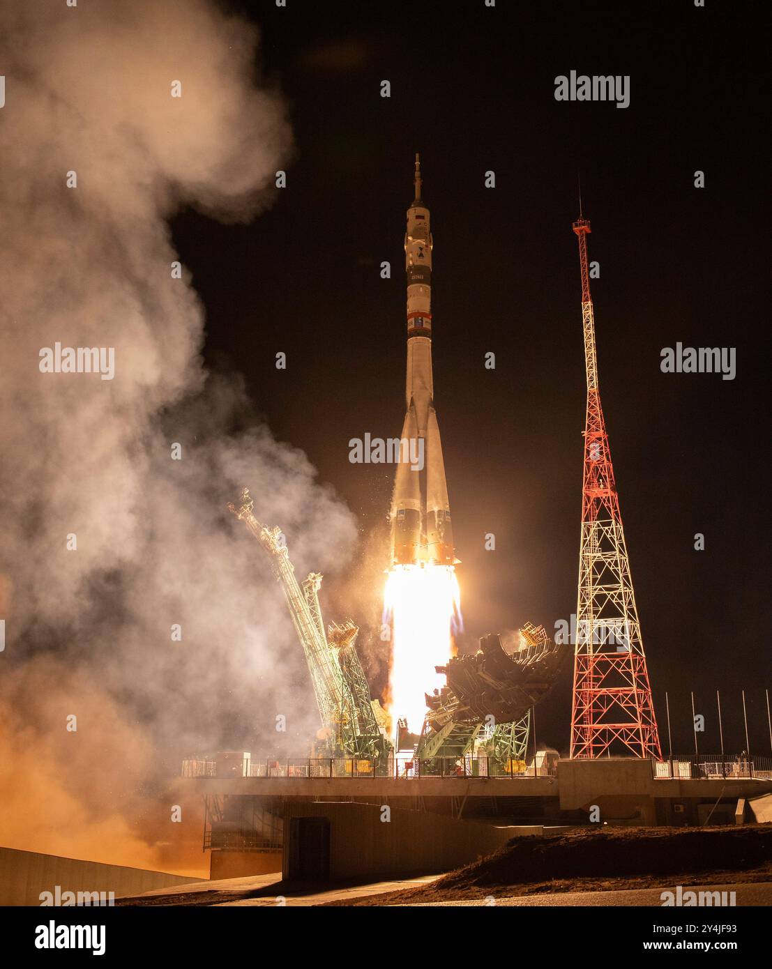Baikonur, Kazakhstan. 11 September, 2024. The massive thrusters from ...