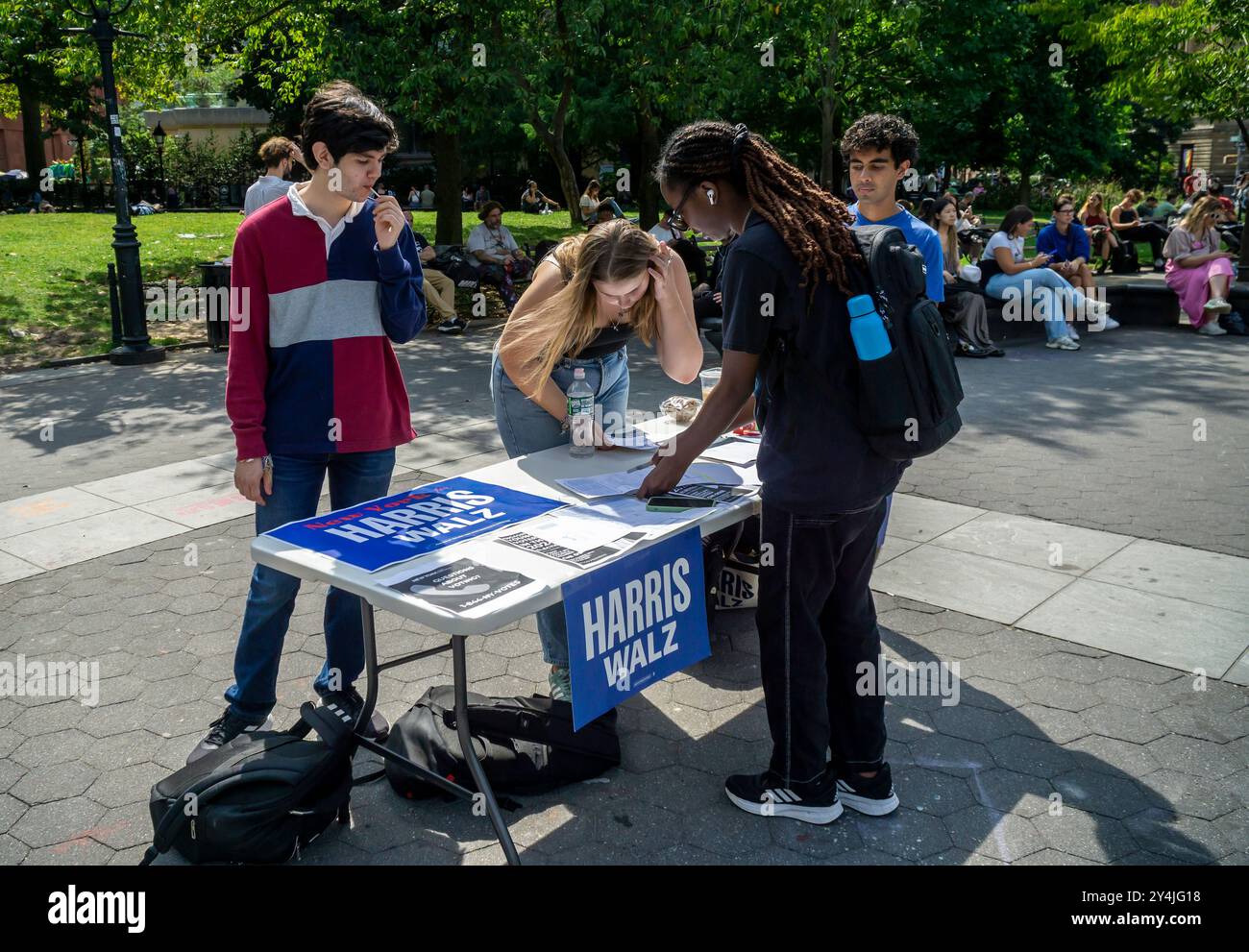 Tabling for Democratic Presidential candidate Kamala Harris and VP ...