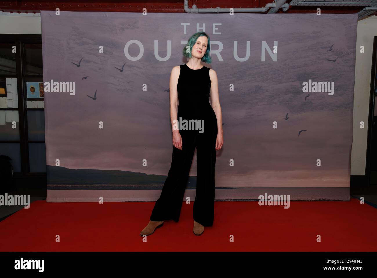 Amy Liptrot poses for photographers upon arrival for the screening of ...