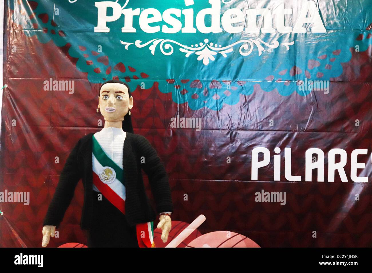 Mexico City, Mexico. 18th Sep, 2024. Life-size doll of Claudia ...