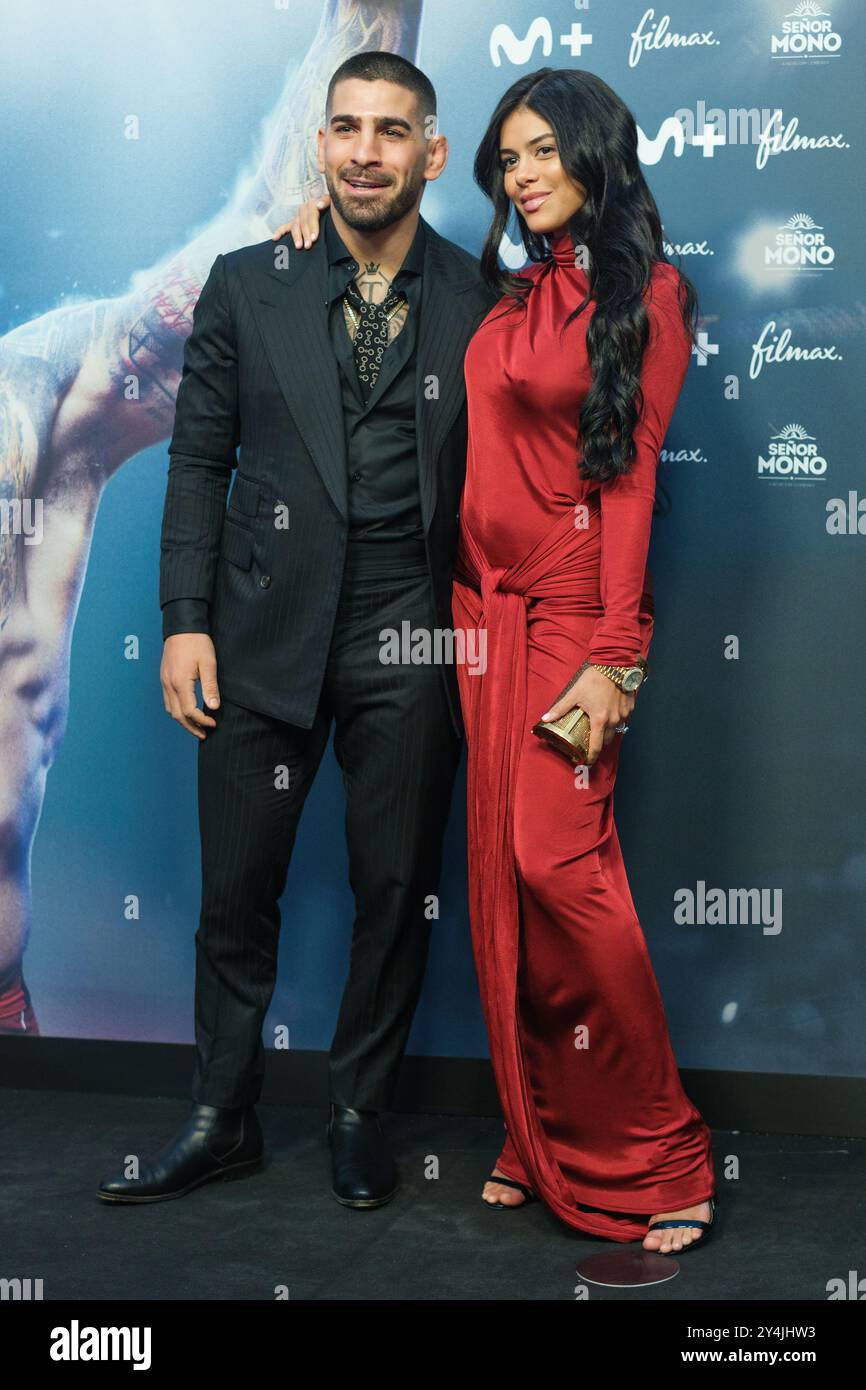 Ilia Topuria and Giorgina Uzcategui poses at the photocall of the ...
