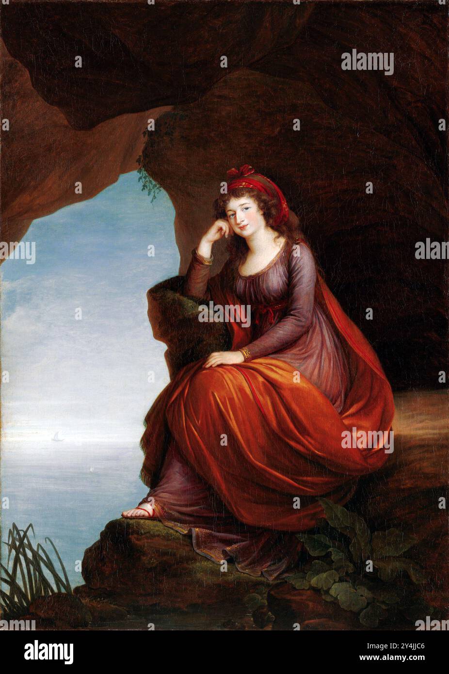 Princess von Esterhazy as Ariadne, 1793. Painting by Élisabeth Louise ...