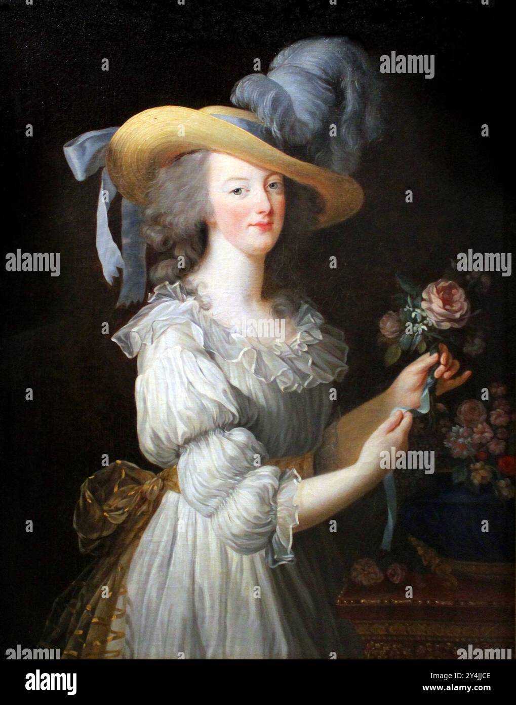 Marie-Antoinette en gaulle, 1783. Painting by Élisabeth Vigée Le Brun ...