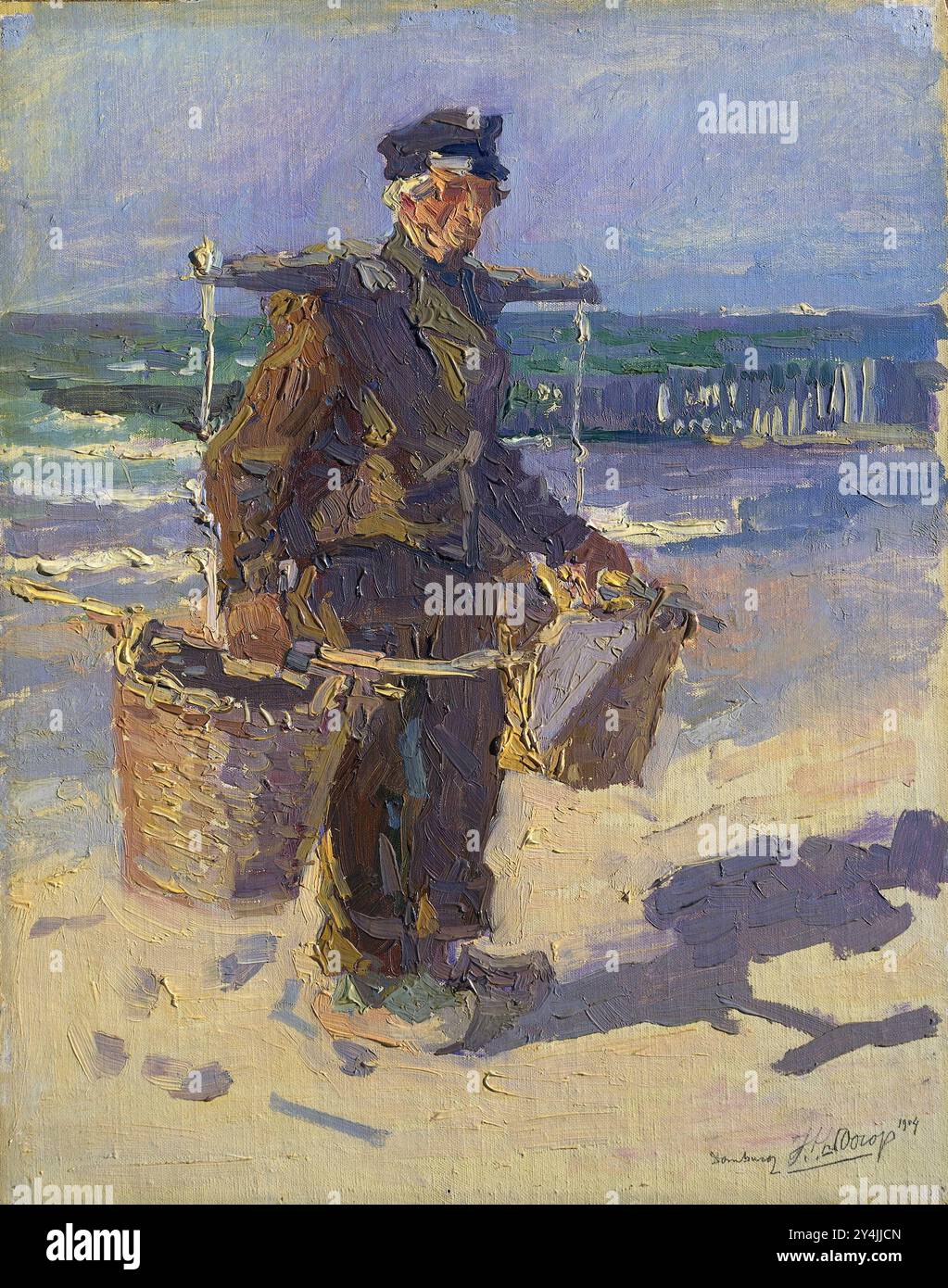 The Shell Fisher (1904), Painting by Jan Toorop Stock Photo - Alamy
