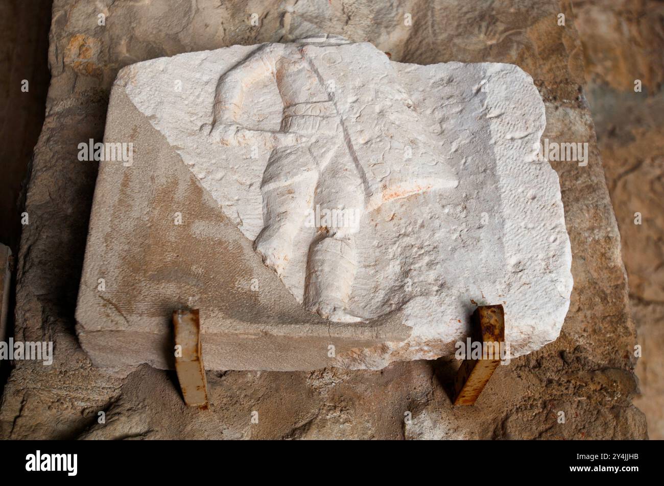 Artifact of ancient romans bas-relief visible at the Archeological ...