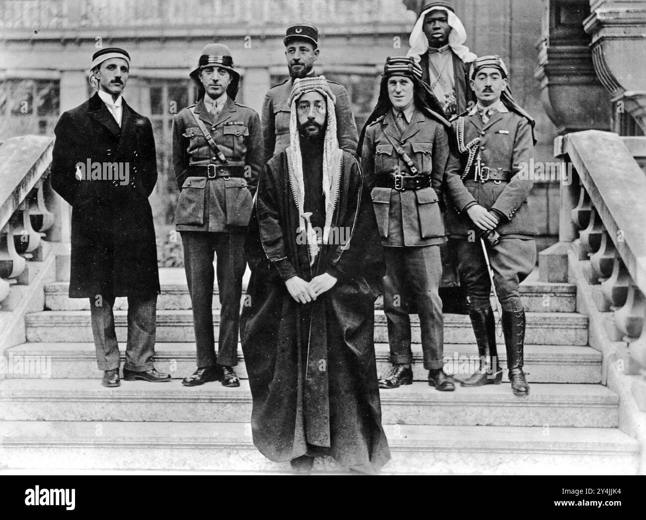 Emir Faisal's party at Versailles, during the Paris Peace Conference of ...