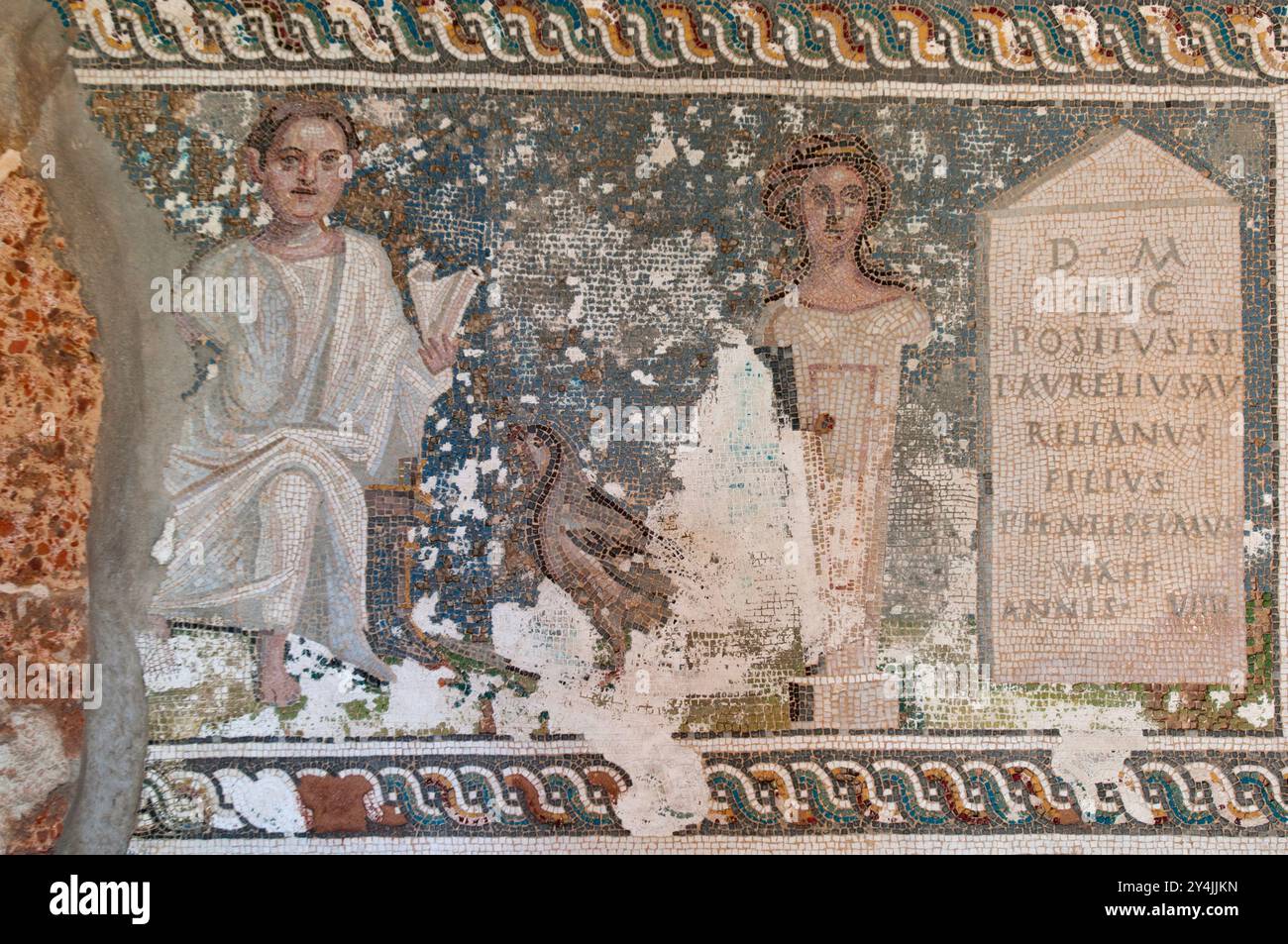 Artifact of ancient romans visible at the Archeological Museum of Split ...