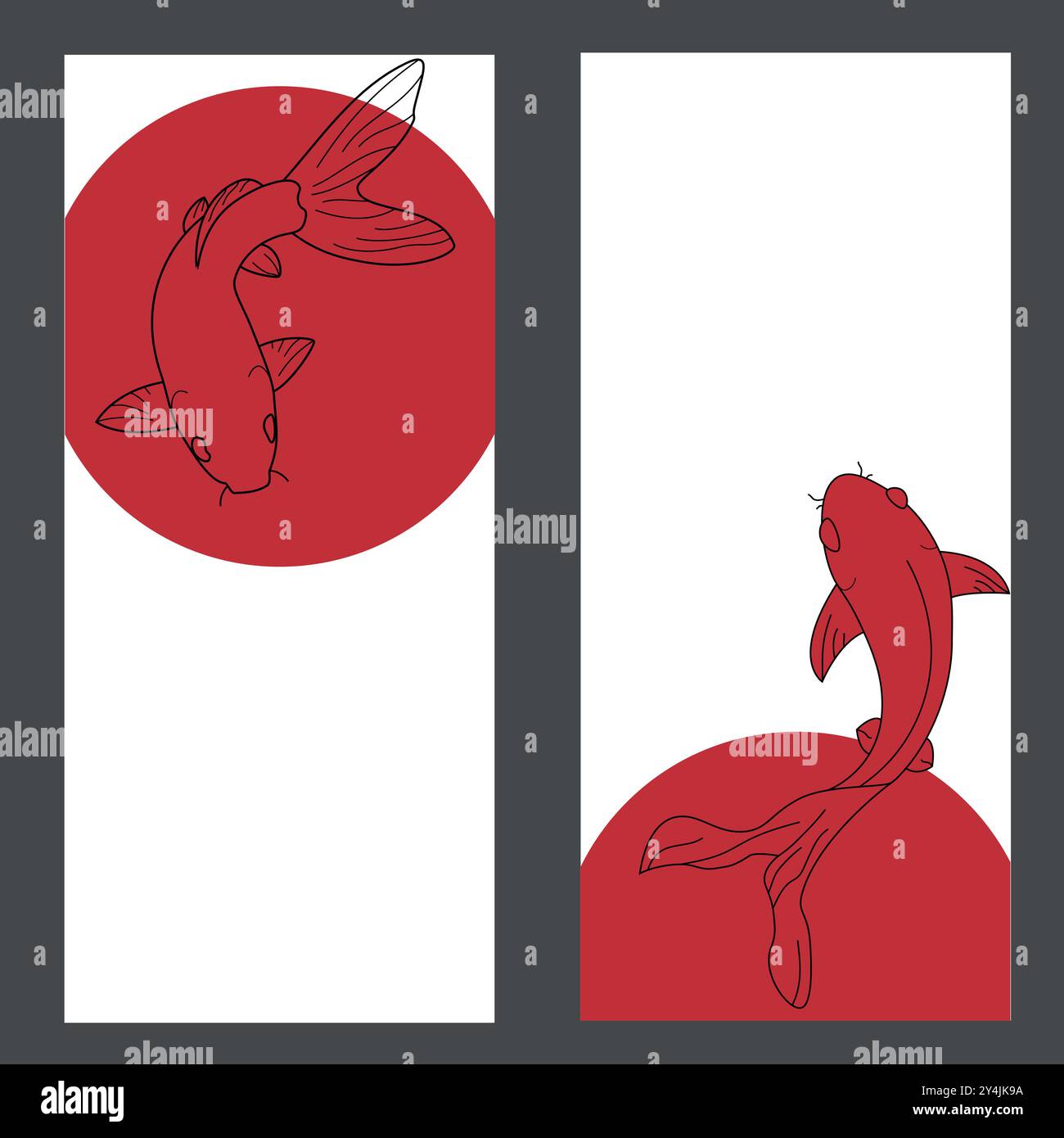 Koi Drawing Images Koi Fish Svg | Design Bundles | Page 3