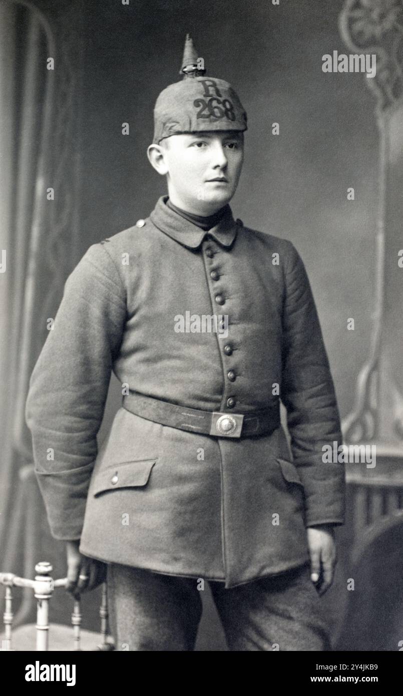 A soldier of the 268th Reserve Infantry Regiment, 81st Reserve Infantry ...