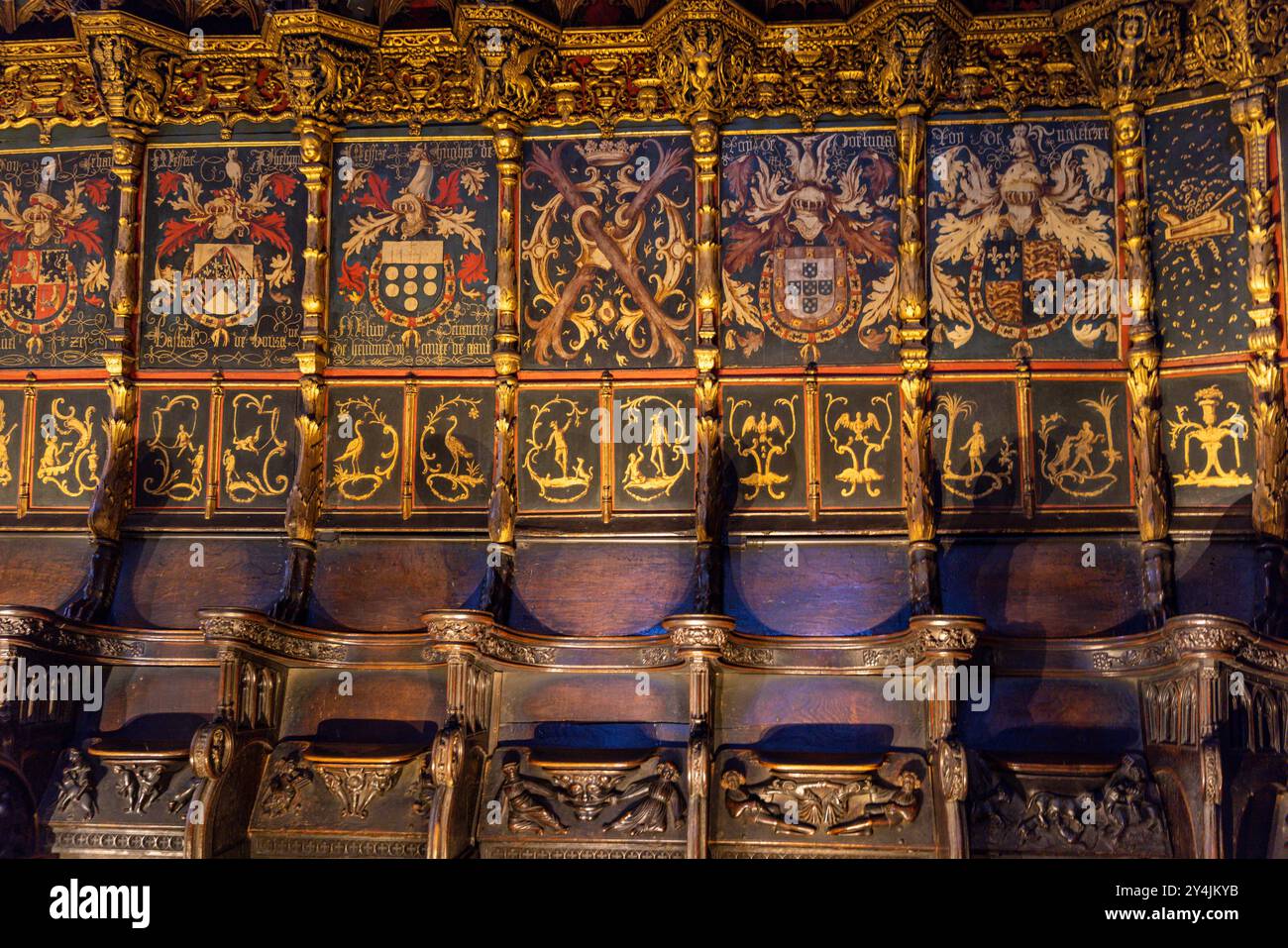 Inside the Barcelona Cathedral in Spain Stock Photo - Alamy