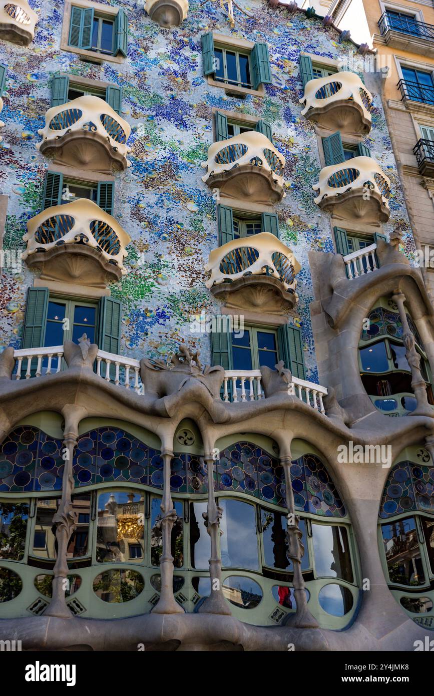 The Gaudi House in Barcelona, Spain is one of architect Antoni Gaudi's ...