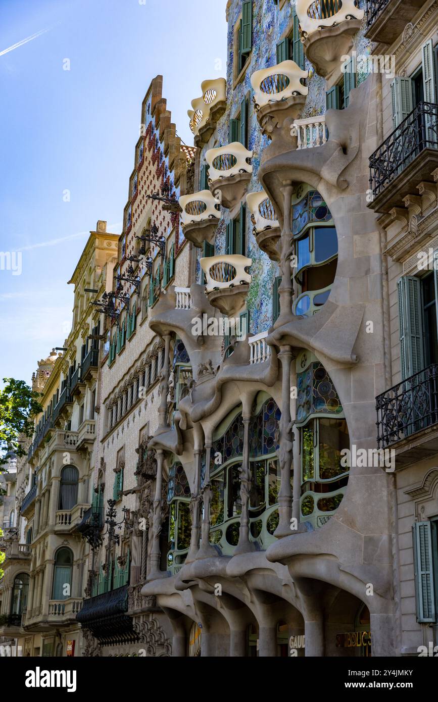 The Gaudi House in Barcelona, Spain is one of architect Antoni Gaudi's ...