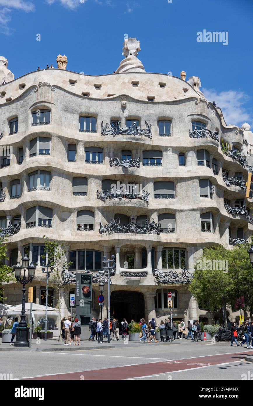 Antoni Gaudi's famous Gothic architecture is evident throughout ...