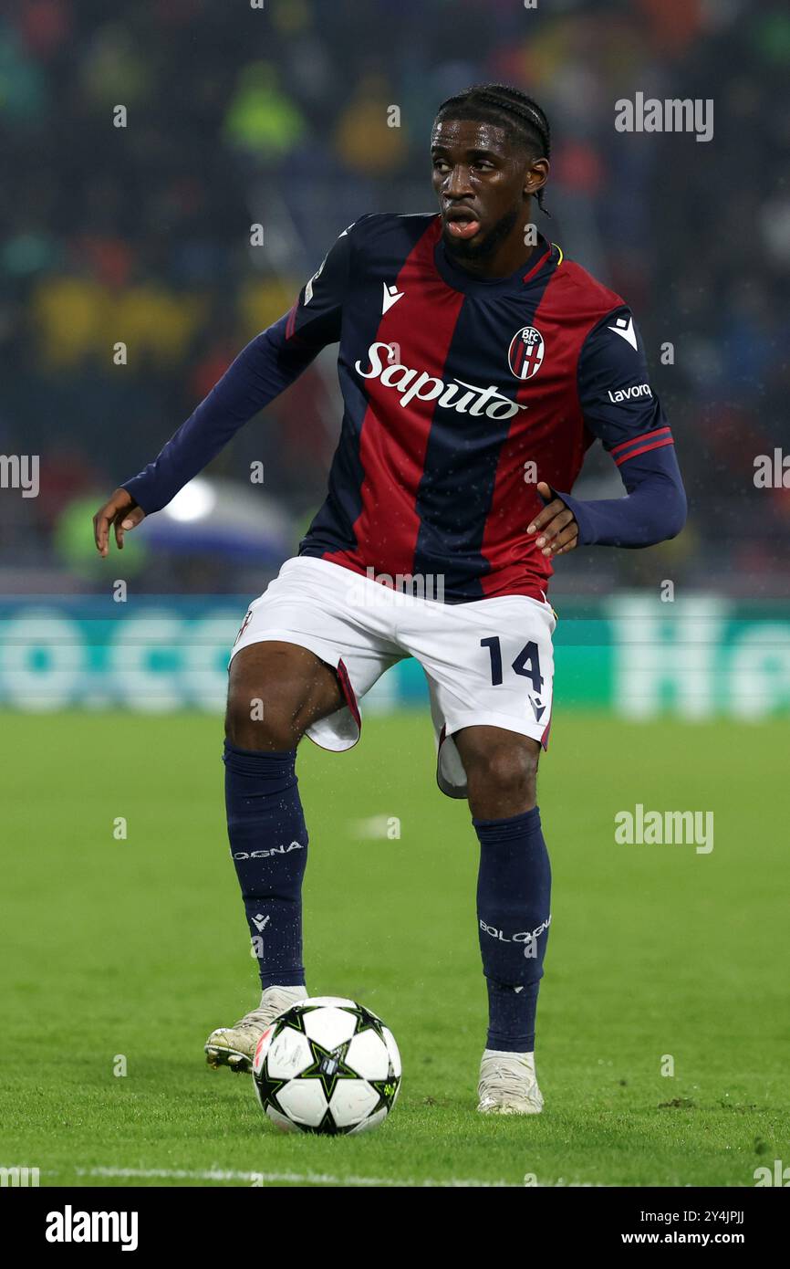 Bologna, Italy 18.09.2024 : Samuel Iling-Junior of Bologna during UEFA Champions League 2024 ...