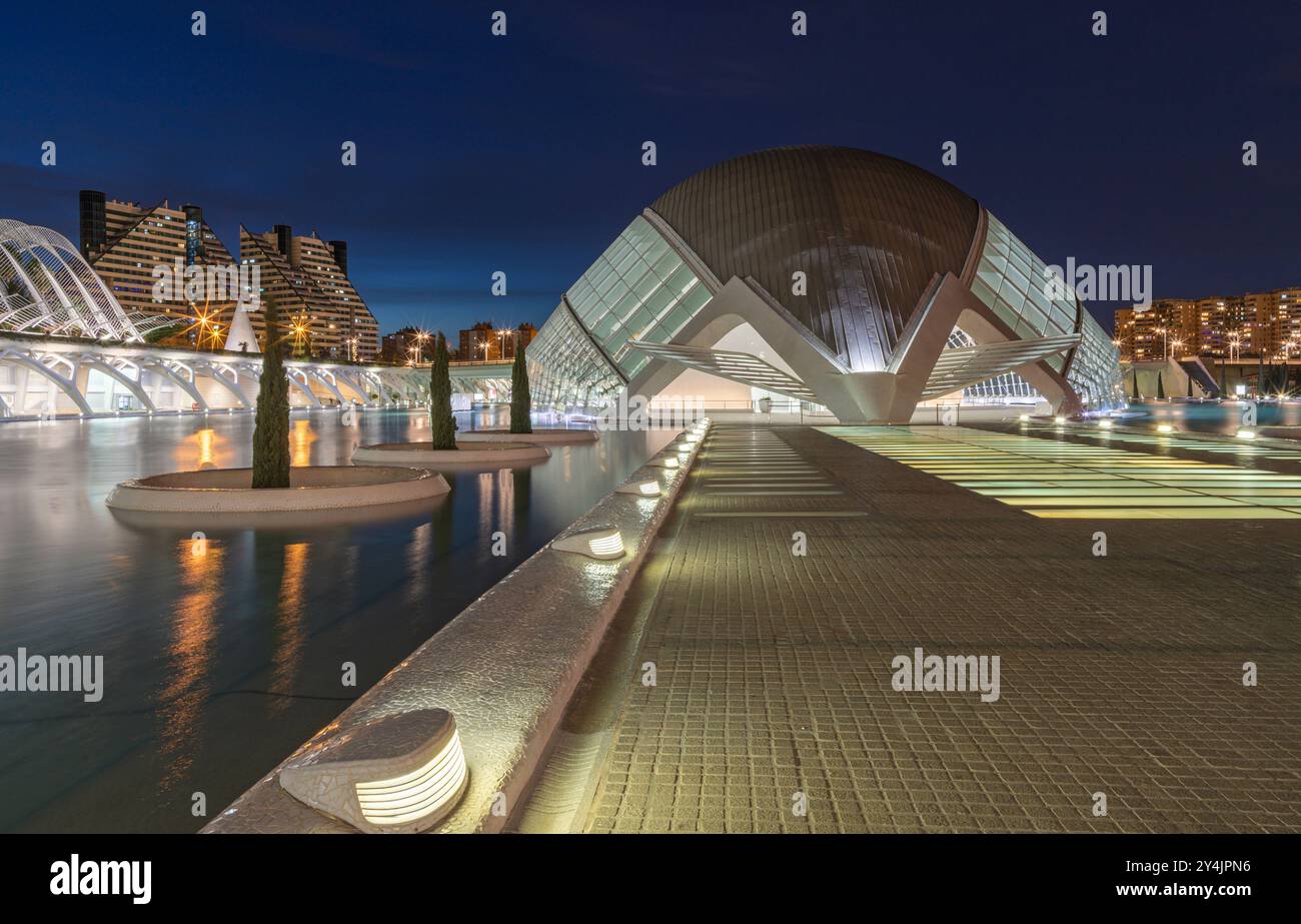 VALENCIA, SPAIN - FEBRUARY 15, 2022: The City of Arts - Hemisferic ...