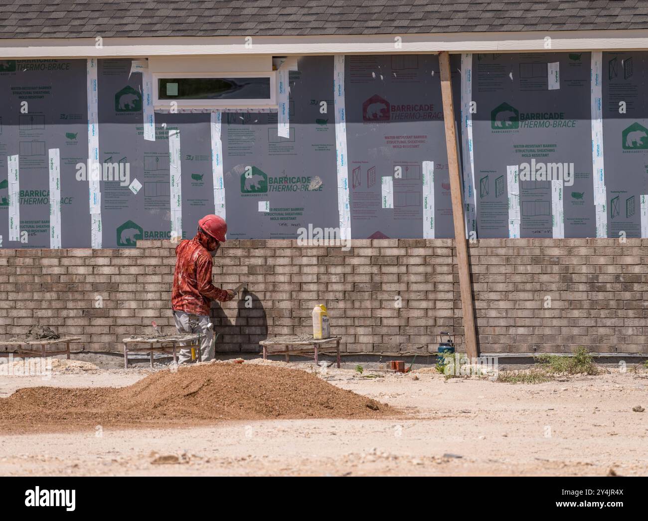 Georgetown, TX - September 14, 2024: Single family home with slab ...