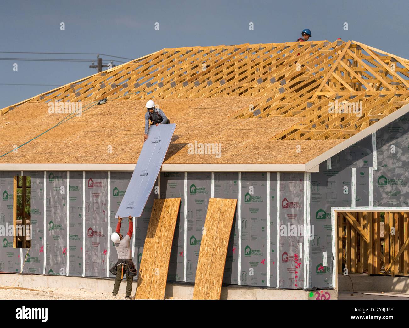 Georgetown, TX - September 17, 2024: Single family home with slab ...