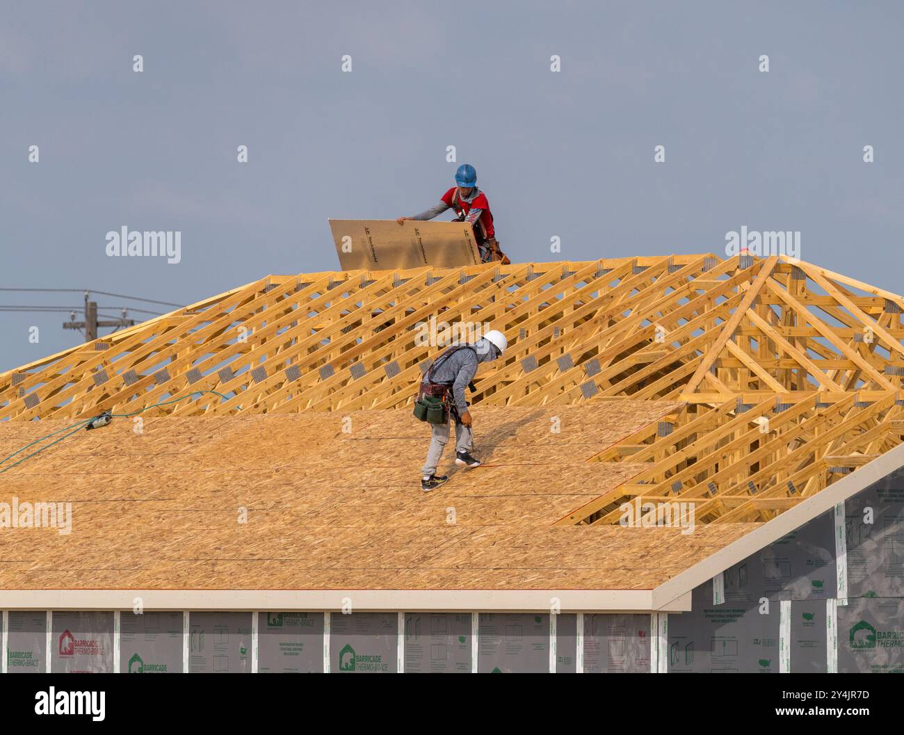 Georgetown, TX - September 17, 2024: Single family home with slab ...