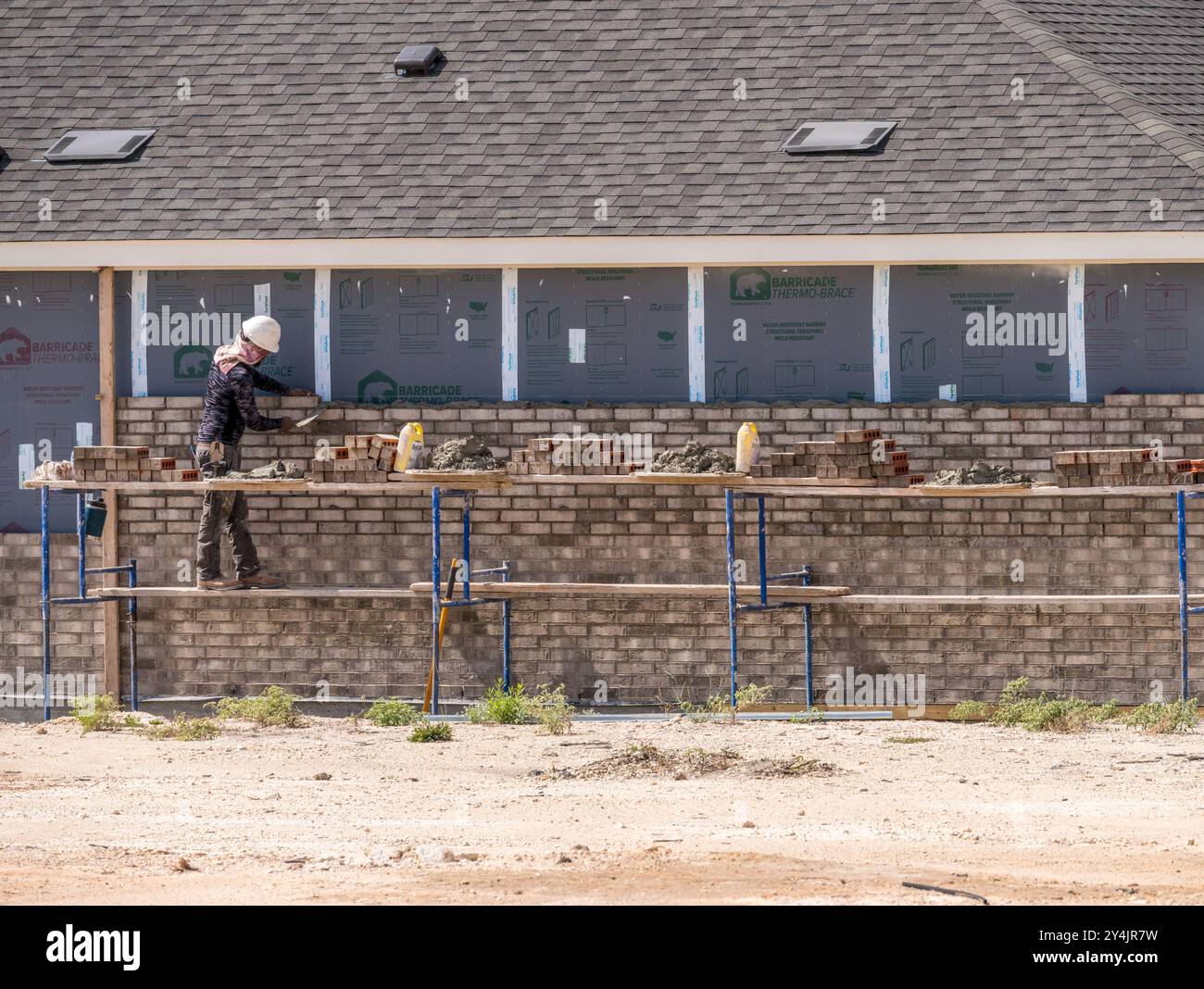 Georgetown, TX - September 17, 2024: Single family home with slab ...