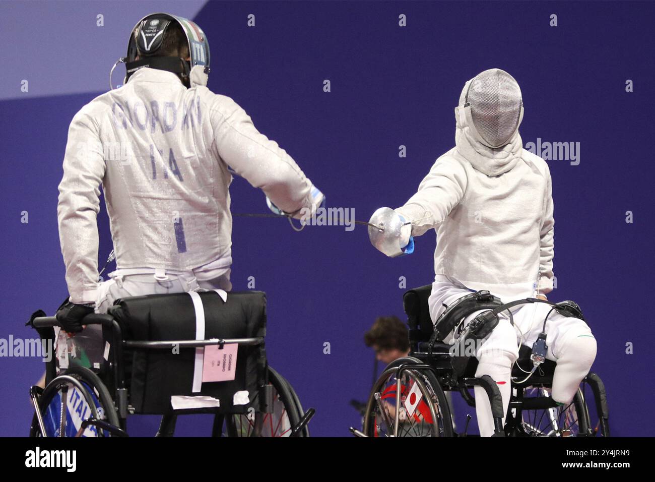 Edoardo GIORDAN of Italy vs Shintaro KANO of Japan in the Wheelchair ...