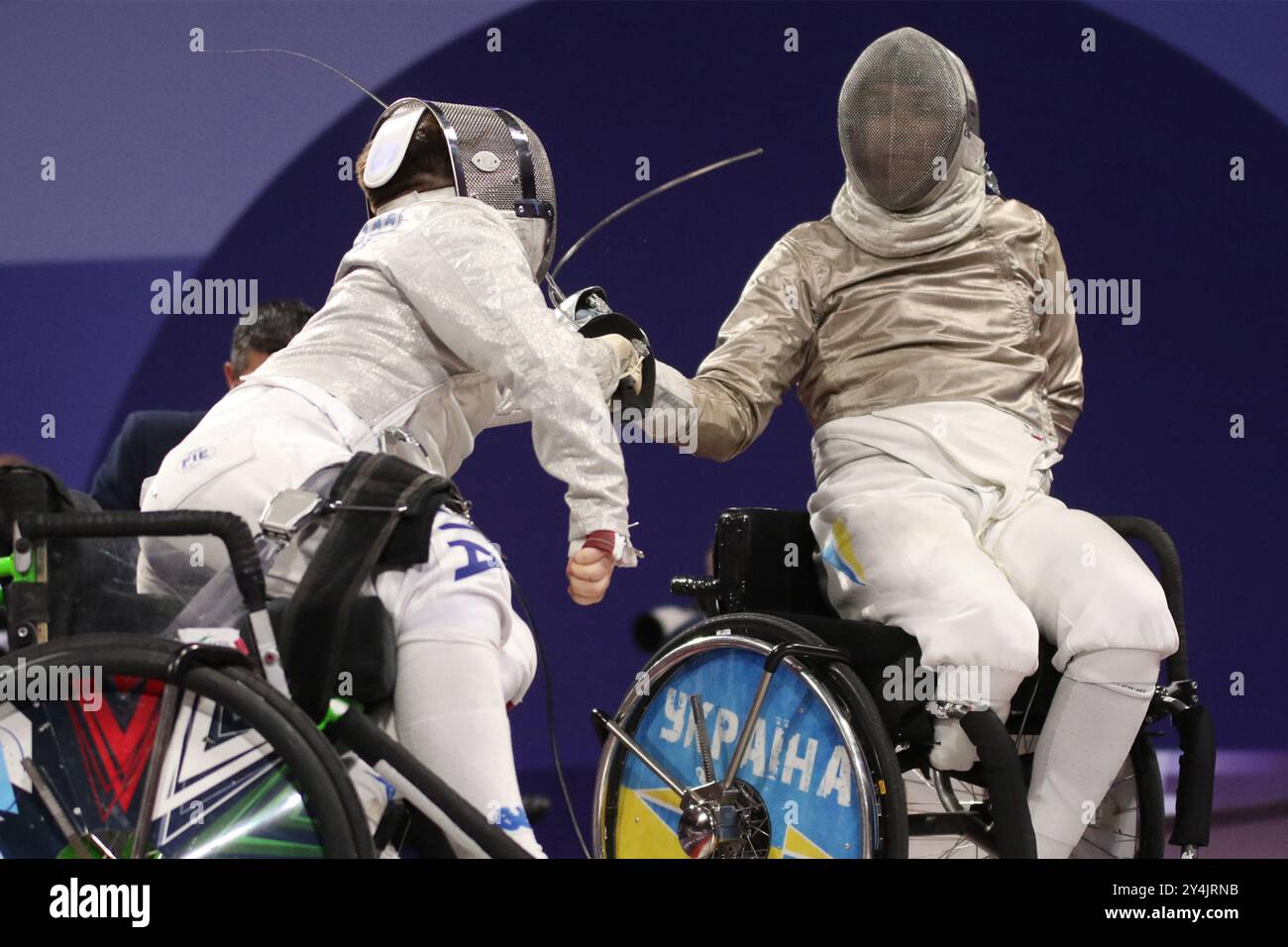 Andrii DEMCHUK of Ukraine vs Matteo DEI ROSSI of Italy in the ...