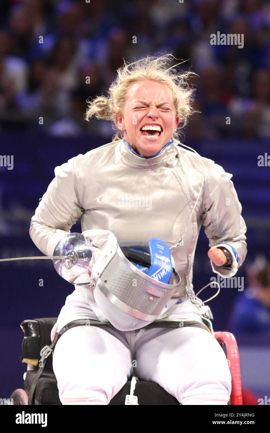 Kinga DROZDZ of Poland (pictured) celebrates after beating Eva Andrea ...