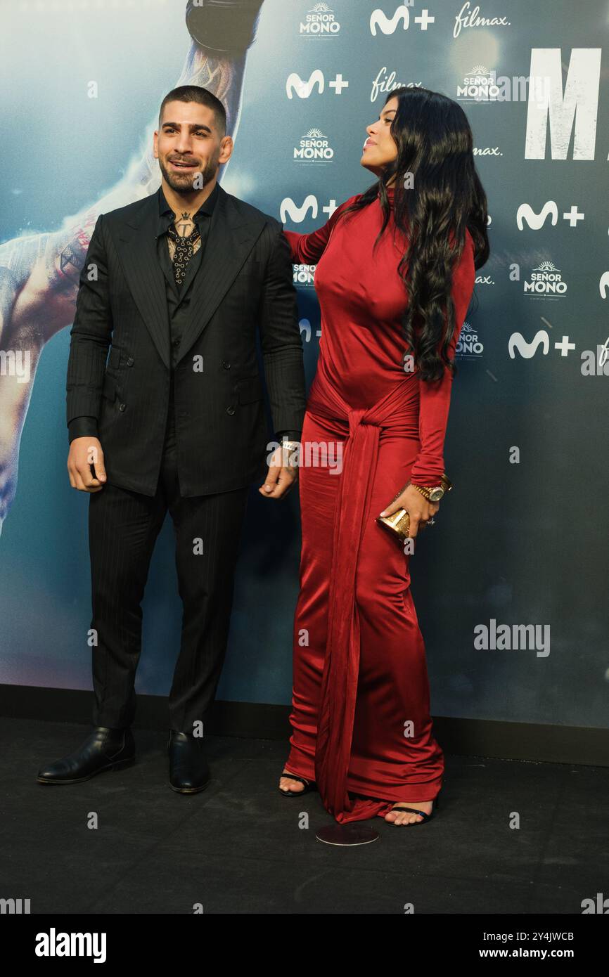 Madrid, Spain. 18th Sep, 2024. Ilia Topuria and Giorgina Uzcategui ...