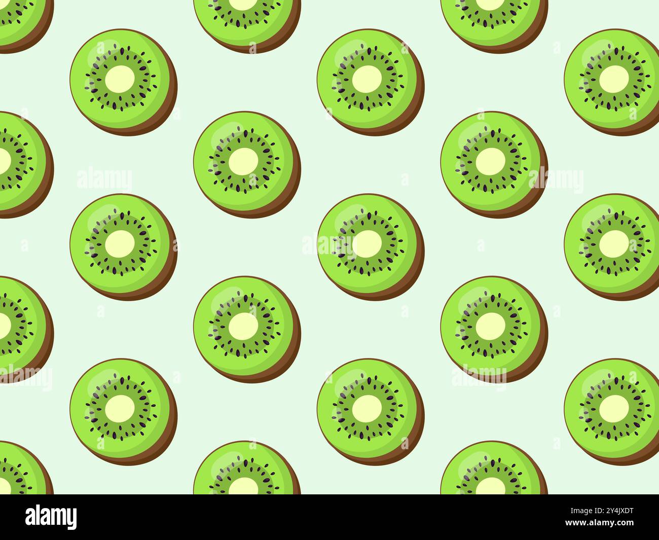 Kiwi seamless pattern. Vector illustration Stock Vector Image & Art - Alamy