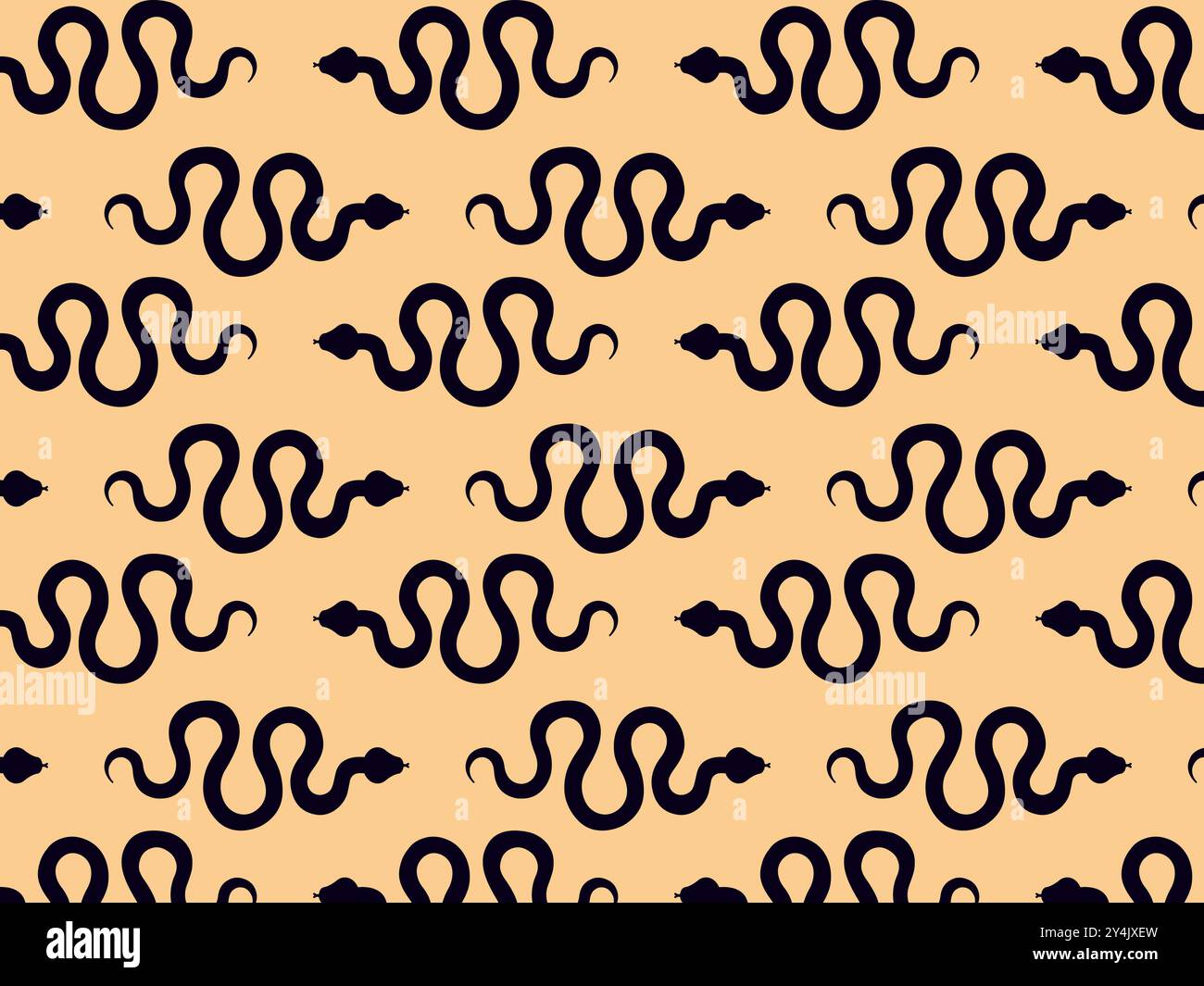 Seamless pattern black silhouettes of snakes. Vector illustration Stock ...