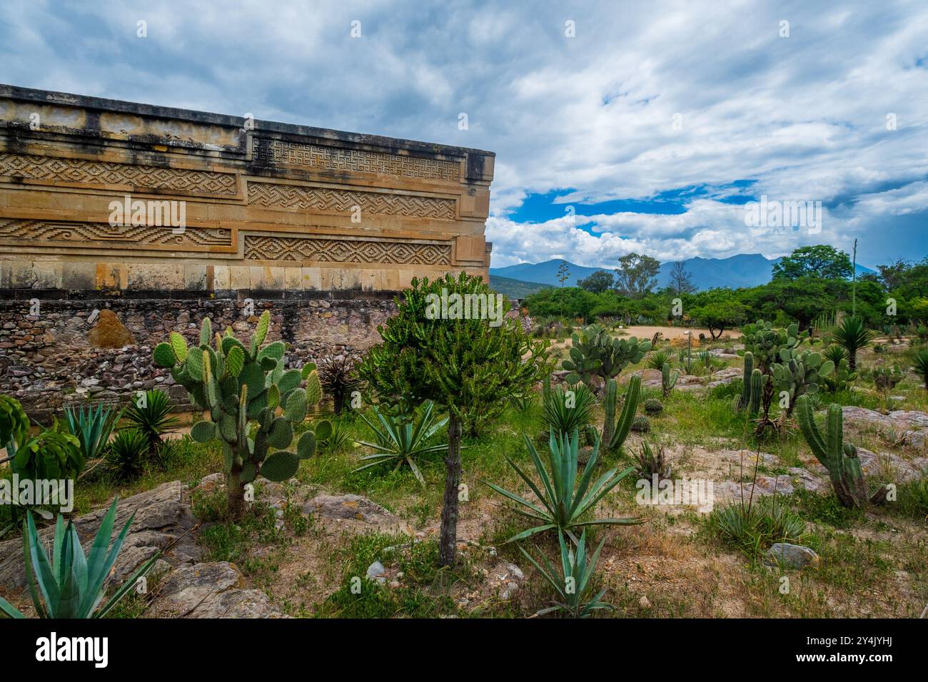 The pre-columbian ruins of Mitla in Oaxaca, Mexico Stock Photo - Alamy